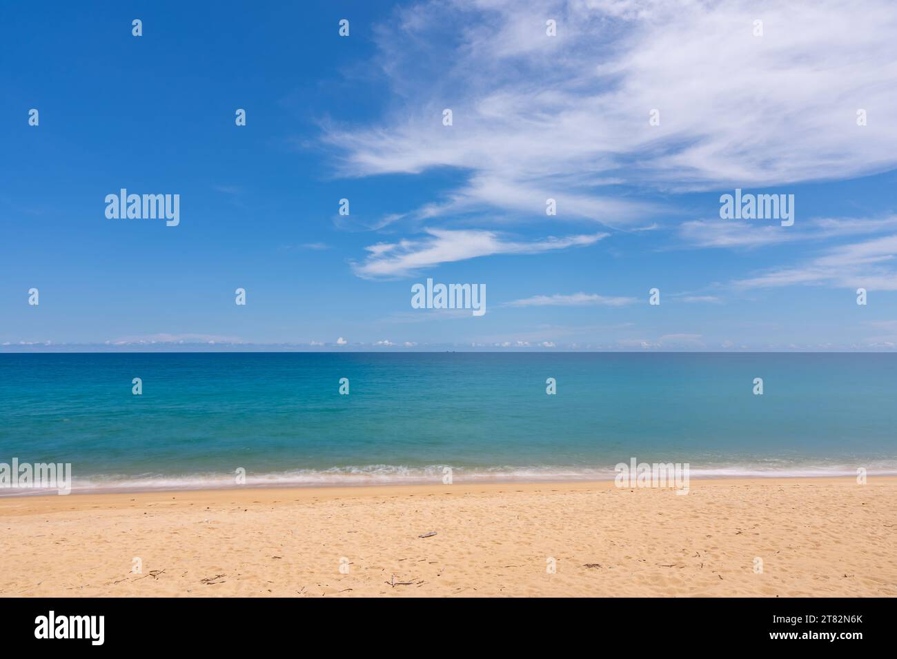 Amazing sea ocean in good weather day,Nature beach background Stock ...