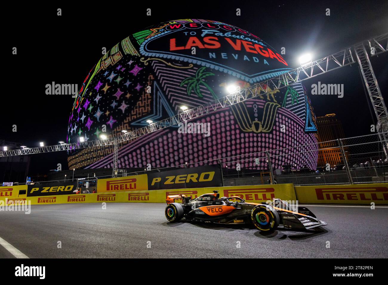 LAS VEGAS, NV - NOVEMBER 17: McLaren driver Oscar Piastri (81) of ...