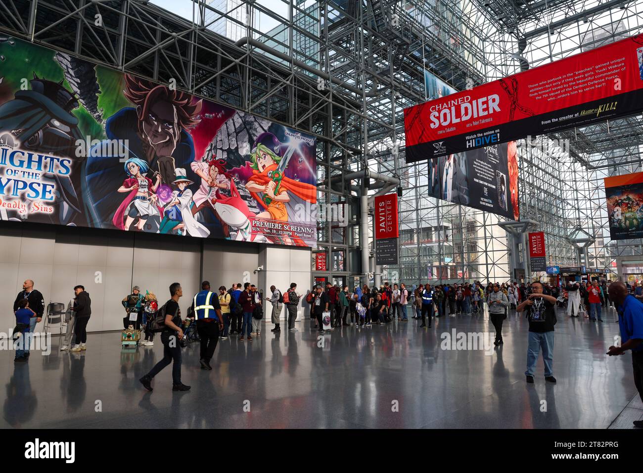 New York City, United States. 17th Nov, 2023. People attend the Anime ...