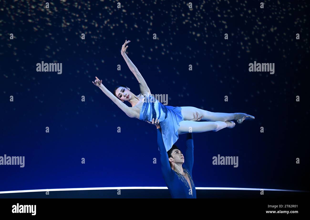 Beijing, China. 17th Nov, 2023. Artists perform ballet during the sixth ...