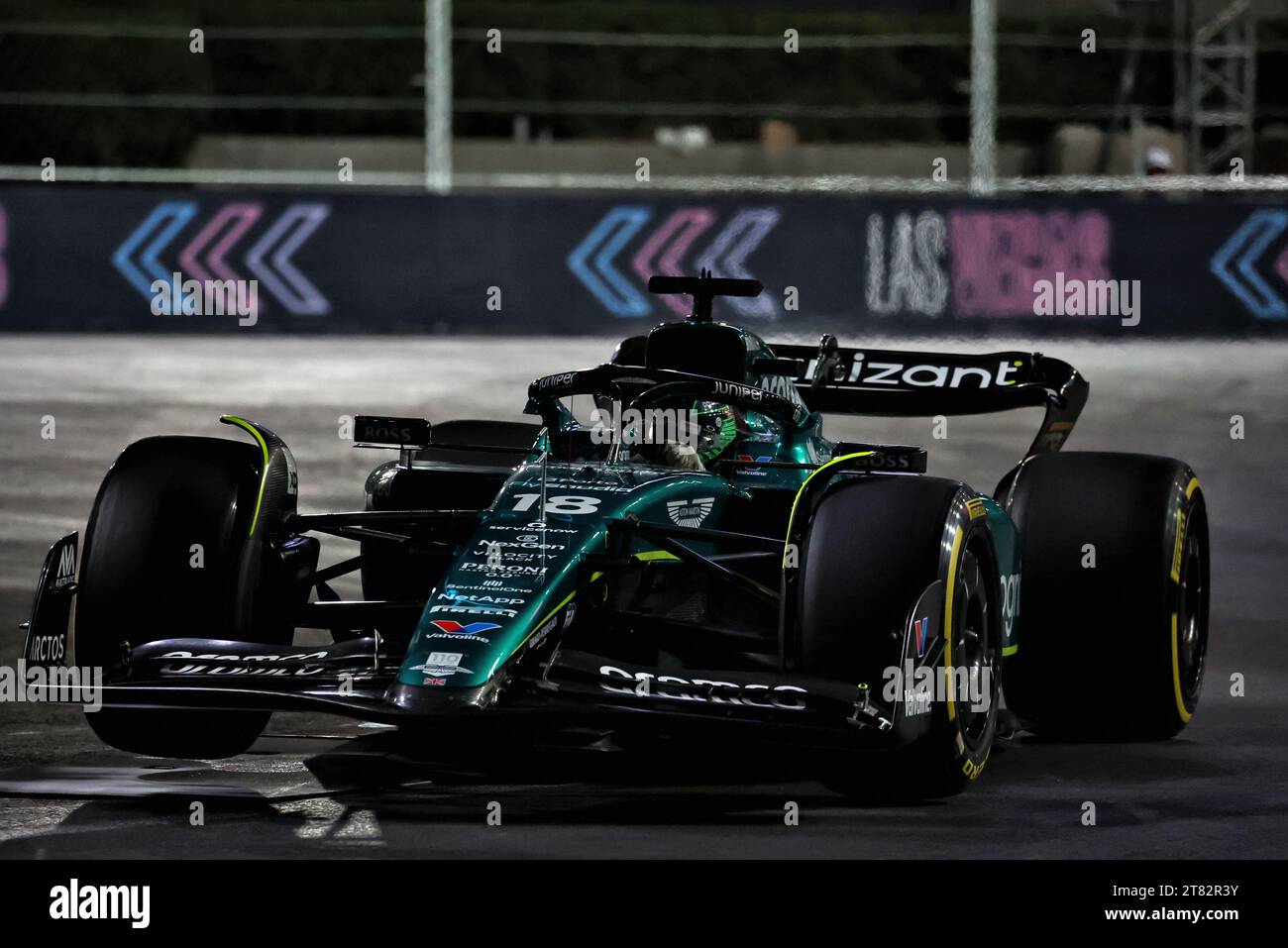 Las Vegas, USA. 17th Nov, 2023. Lance Stroll (CDN) Aston Martin F1 Team ...