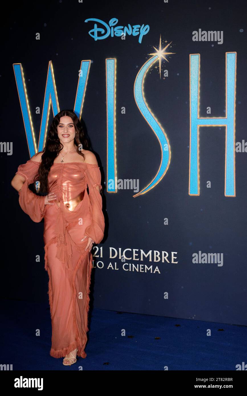 Rome, Italy. 17th Nov, 2023. Italian singer Gaia attends the Italian ...