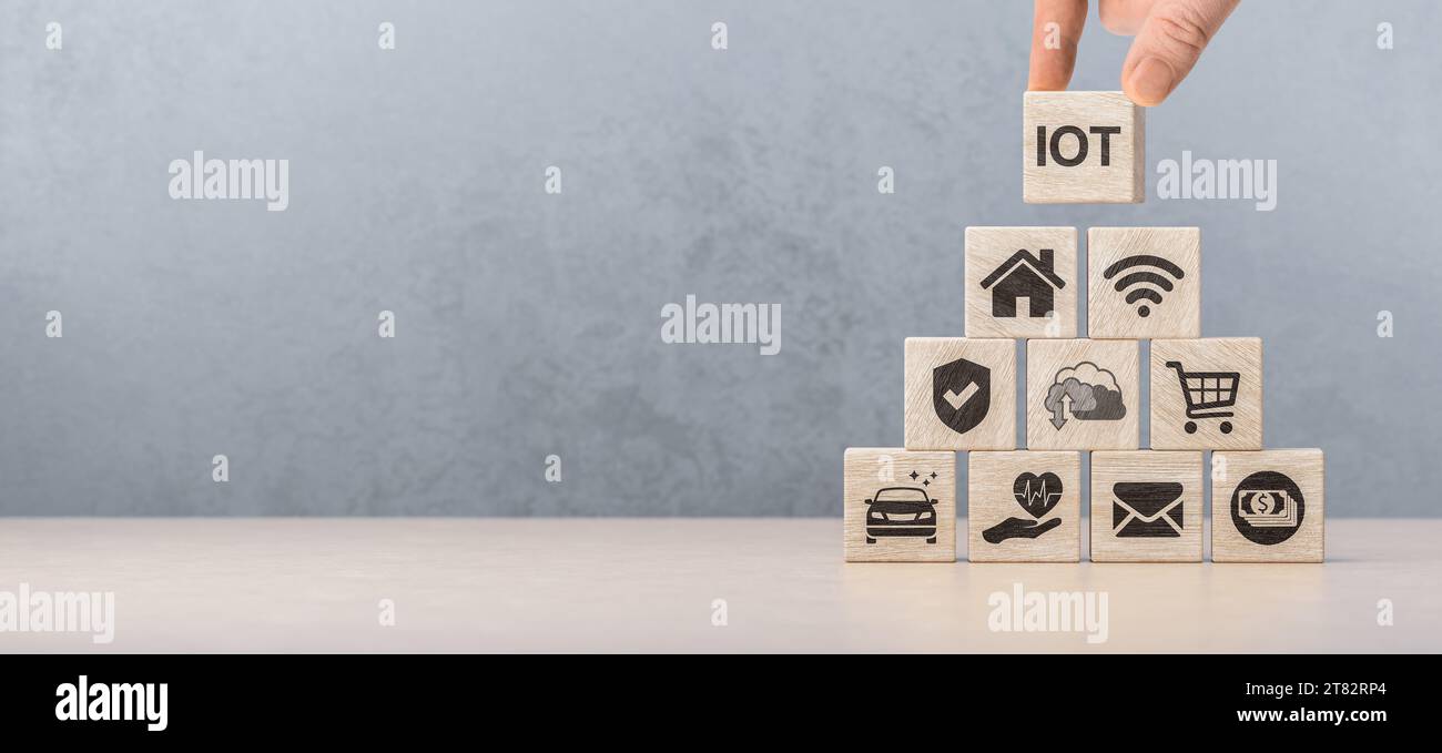 IOT. Internet of things , smart home , smart city and network connect ...