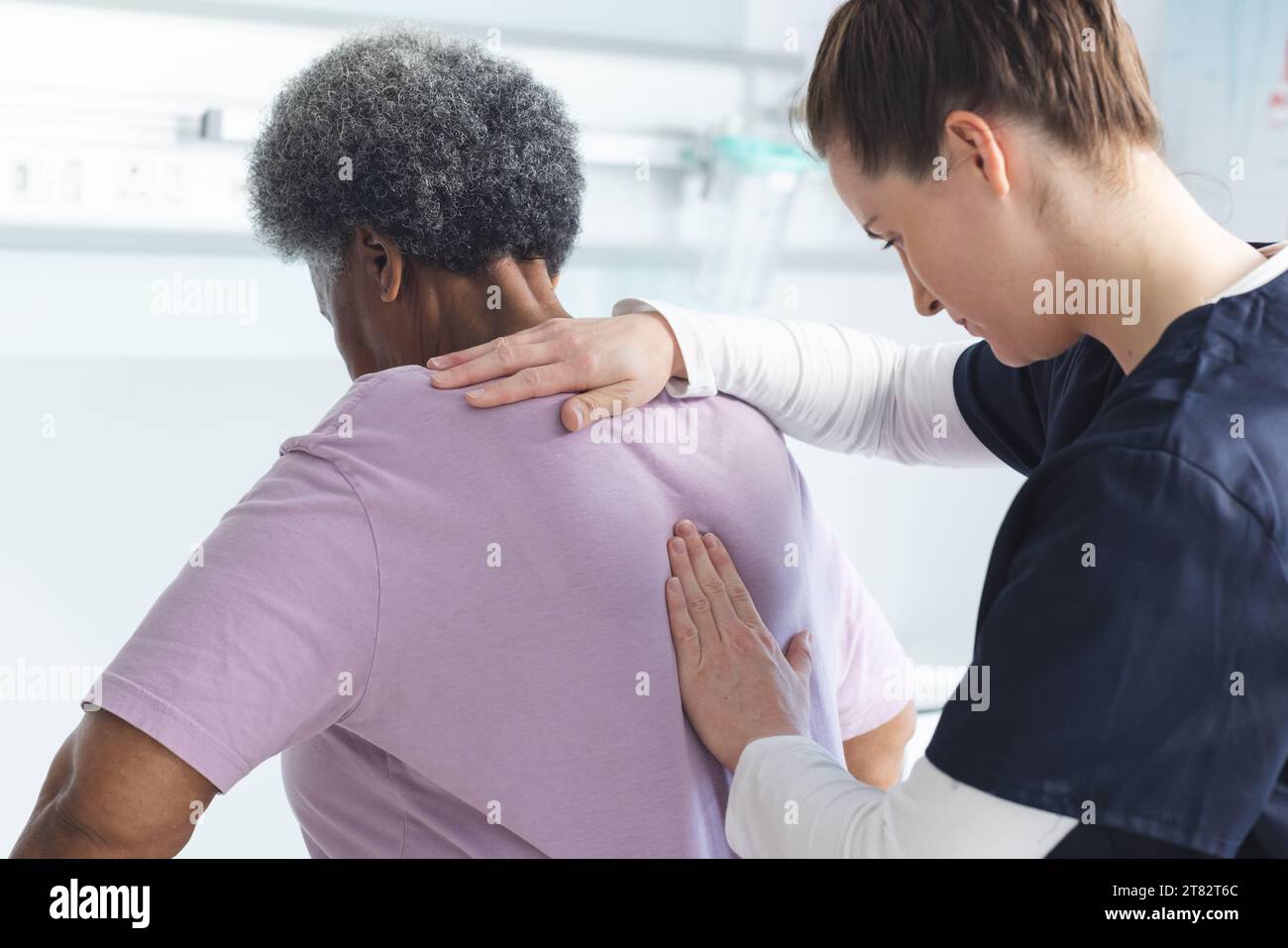 Diverse female doctor testing hi-res stock photography and images - Alamy