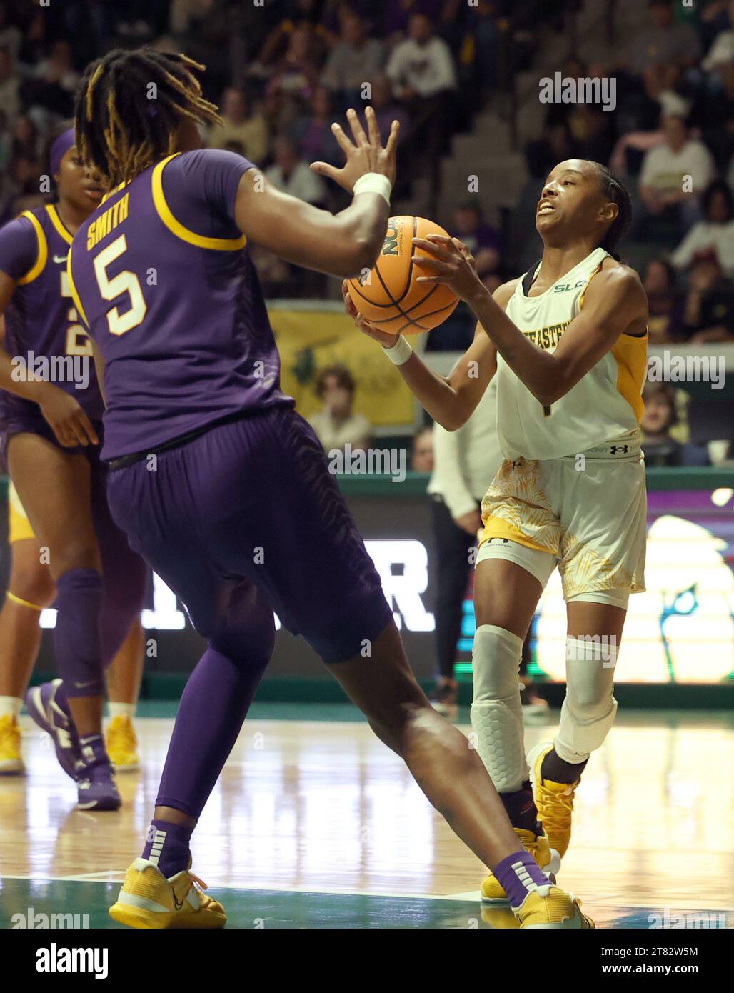 Hammond, USA. 17th Nov, 2023. SE Louisiana Lady Lions guard Jalencia ...