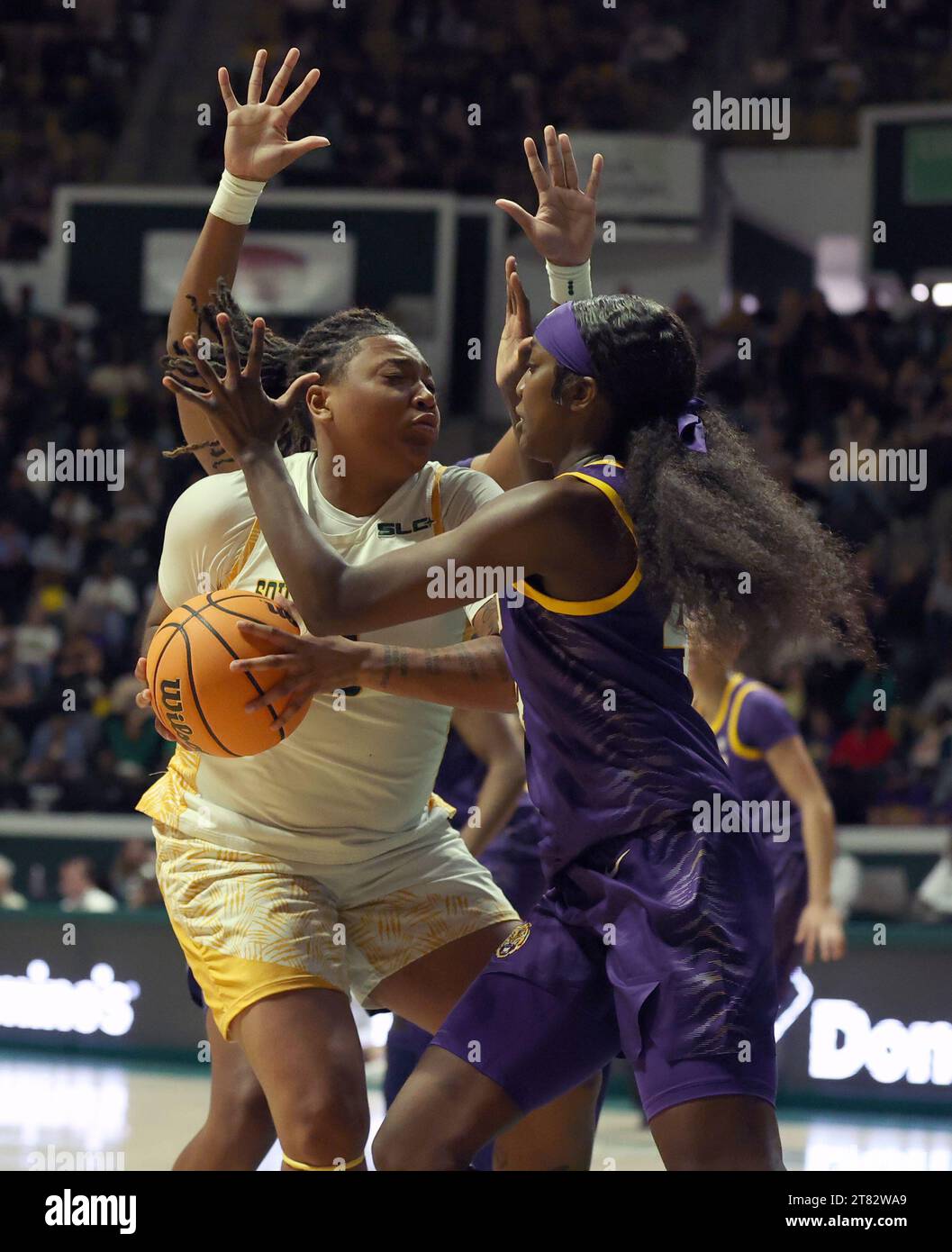 Hammond, USA. 17th Nov, 2023. SE Louisiana Lady Lions guard Taylor Bell ...