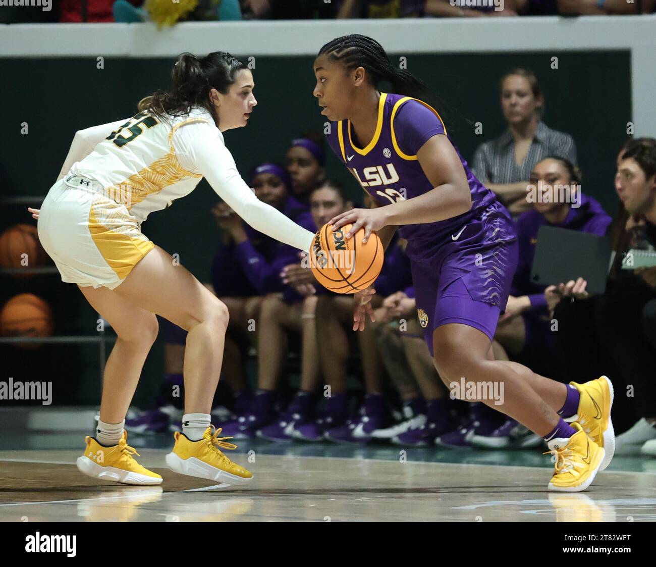 Hammond, USA. 17th Nov, 2023. LSU Lady Tigers guard Mikaylah Williams ...