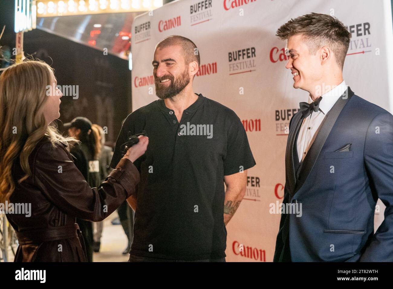Toronto, Canada. 12th Nov, 2023. Lee Hardcastle and Will McDaniel ...