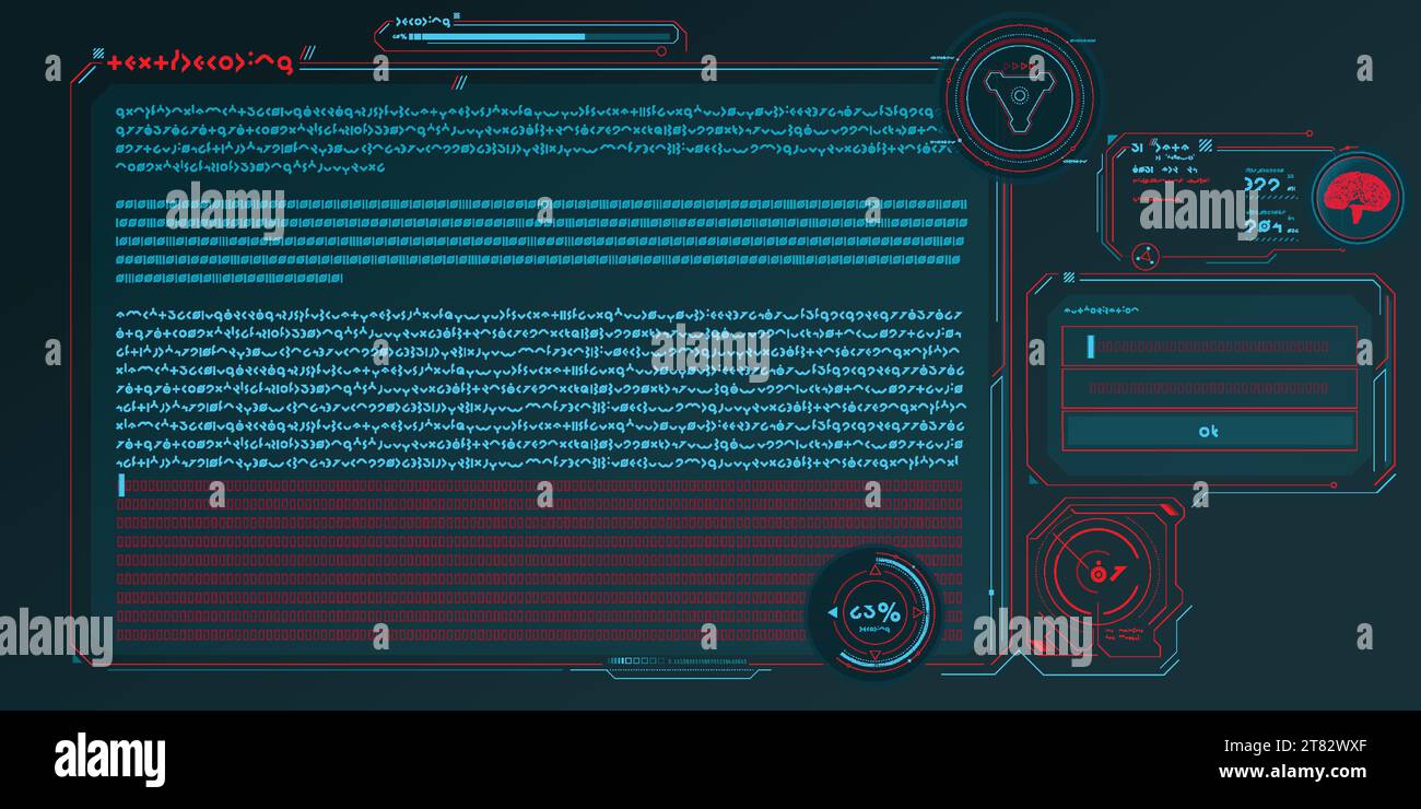 Hud processing Stock Vector Images - Alamy