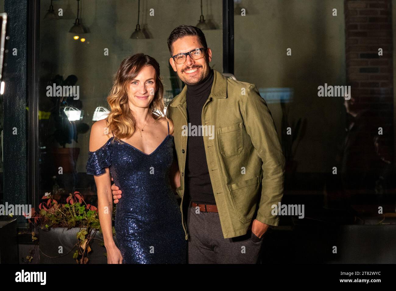 Toronto, Canada. 12th Nov, 2023. Julie Nolke and Samuel D. Larson attend Buffer Festival at ...