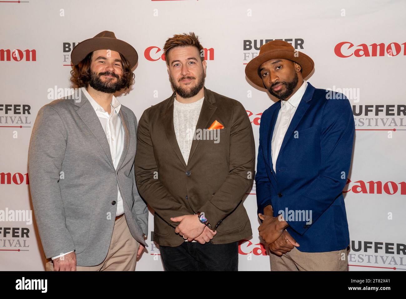 Toronto, Canada. 12th Nov, 2023. Samuel Brisson, Ryan George, Brandon ...