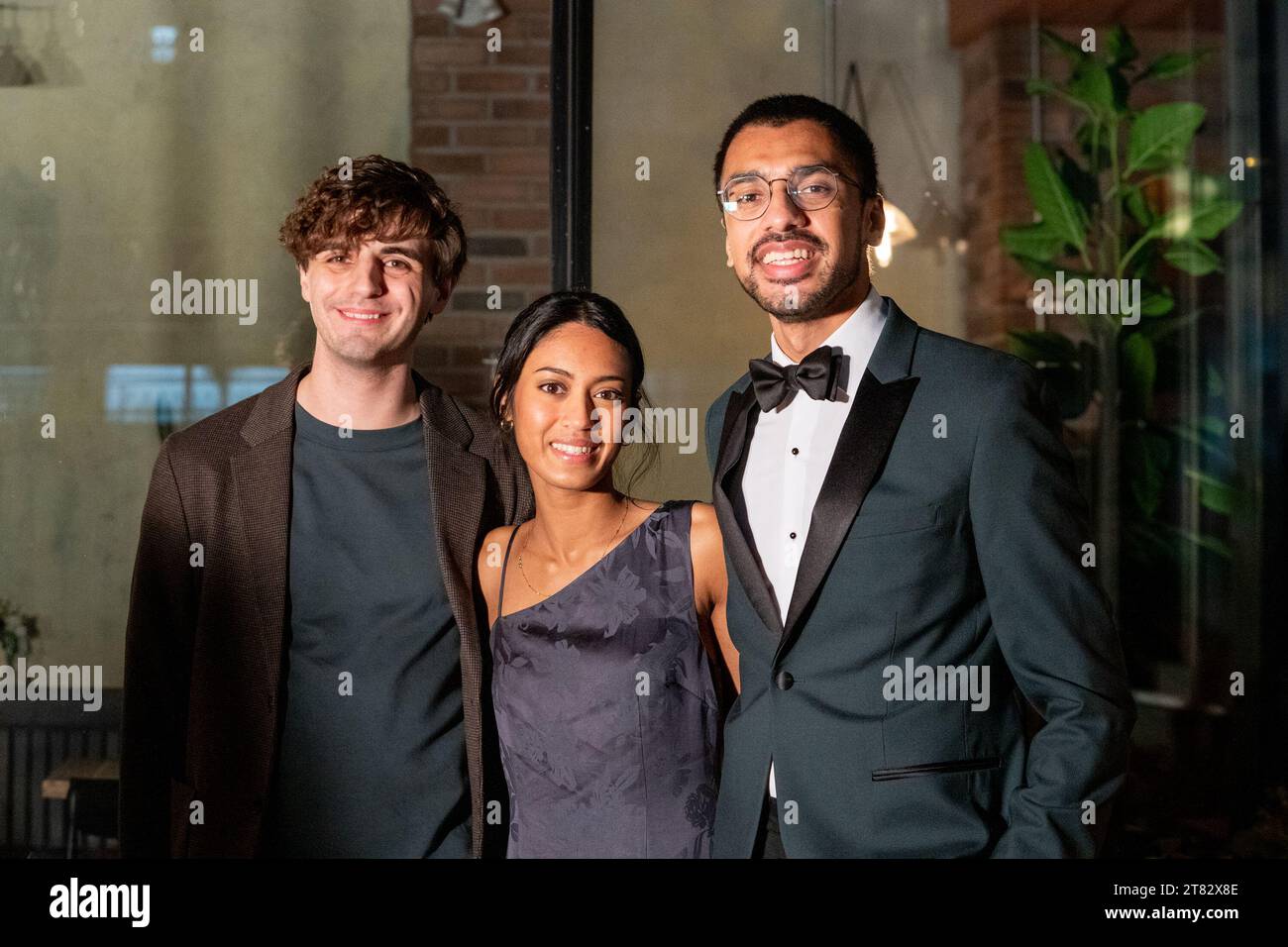 Toronto, Canada. 12th Nov, 2023. Joe Trickey, Melissa Fernandes and ...
