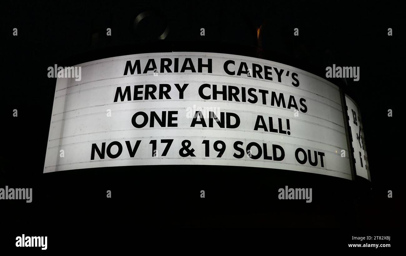 Los Angeles, California, USA 15th November 2023 Mariah Carey Merry ...
