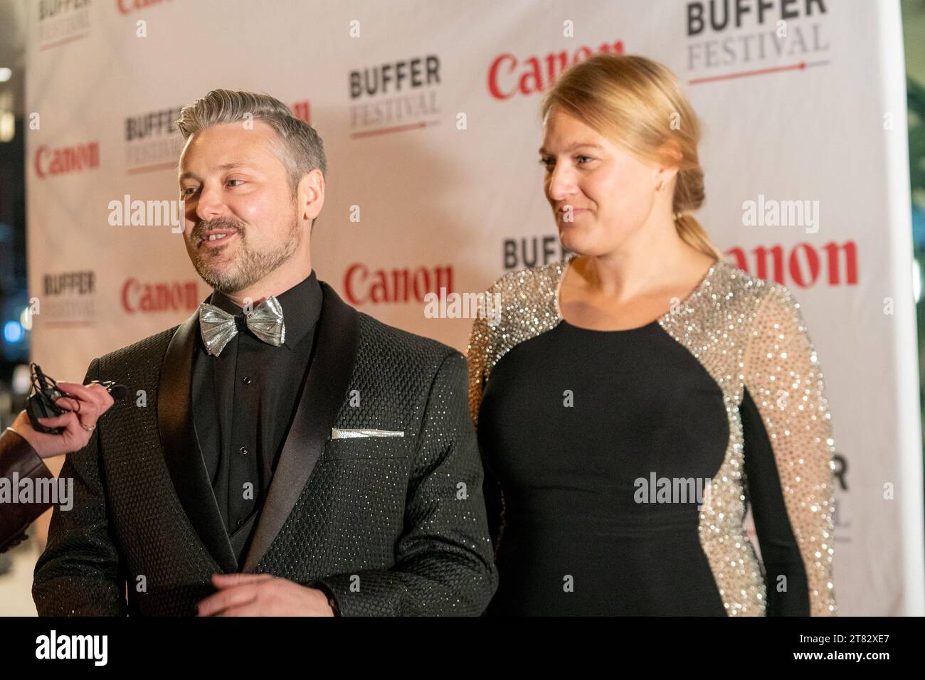 Toronto, Canada. 12th Nov, 2023. Corrado Coia and Saskia Vanell attend ...