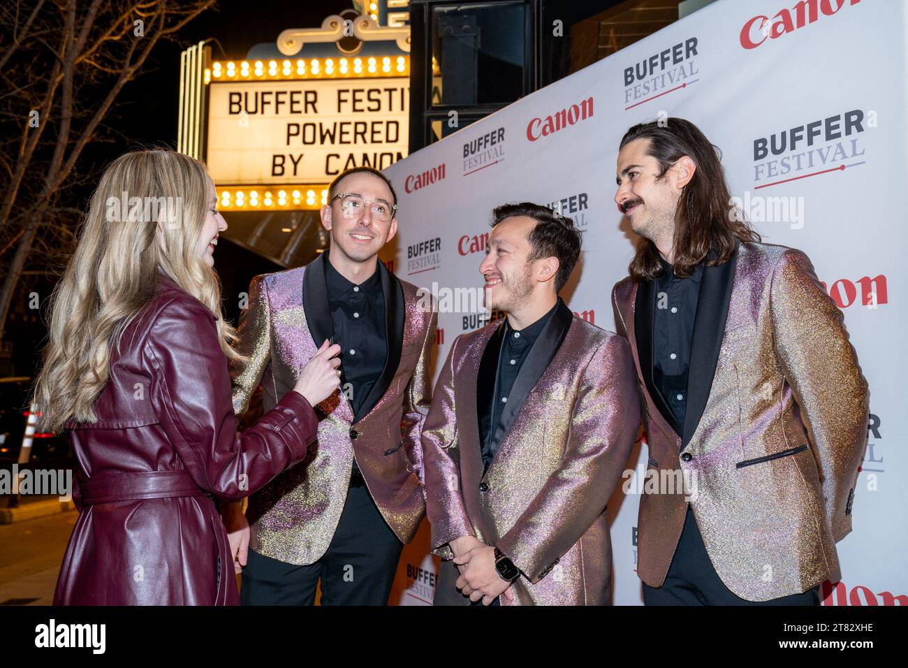 Brian Rosenthal, Corey Lubowich, Joey Richter (Tin Can Brothers) attend ...