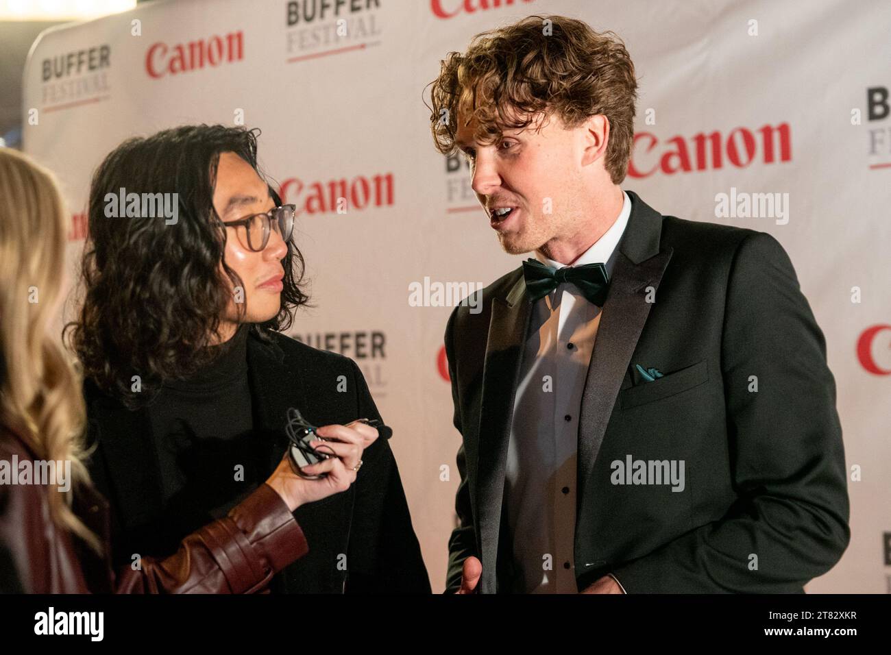 Toronto, Canada. 12th Nov, 2023. Ryan Ng and Matt Colbo attend Buffer ...