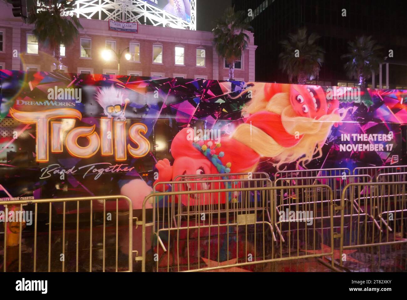 Los Angeles, California, USA 15th November 2023 Trolls Bus at Universal ...