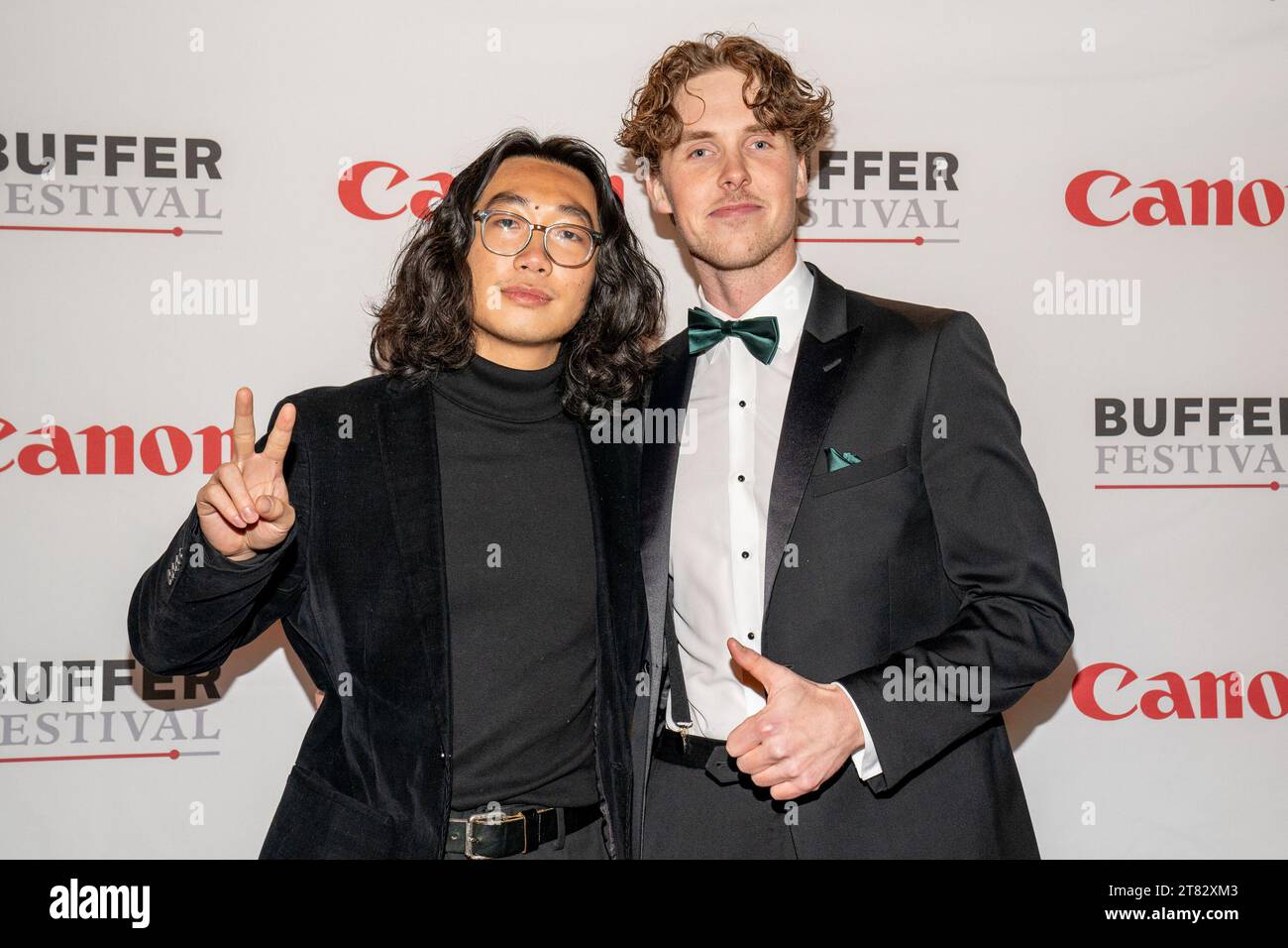 Toronto, Canada. 12th Nov, 2023. Ryan Ng and Matt Colbo attend Buffer ...