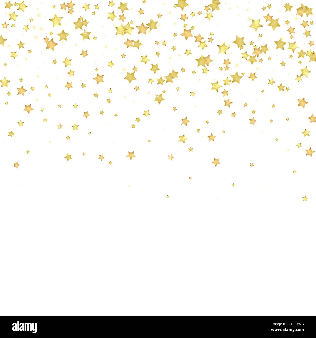 Magic stars vector overlay. Gold stars scattered around randomly ...