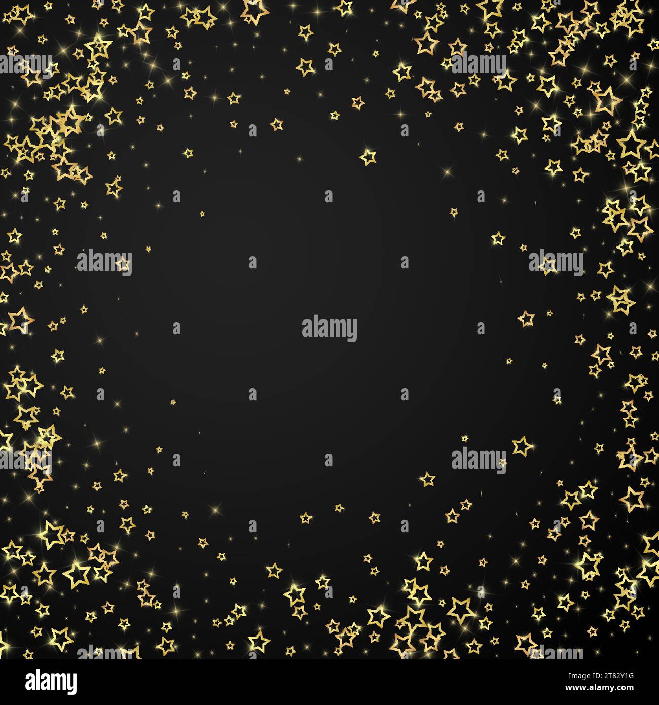 Christmas stars vector overlay. Magic stars luxury sparkling confetti ...