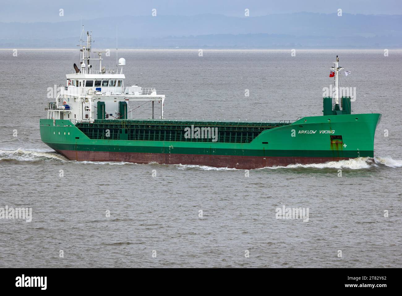 Coastal vessel Arklow Viking heading for port Stock Photo - Alamy