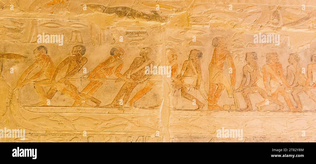 Egyptian fish painting hi-res stock photography and images - Alamy