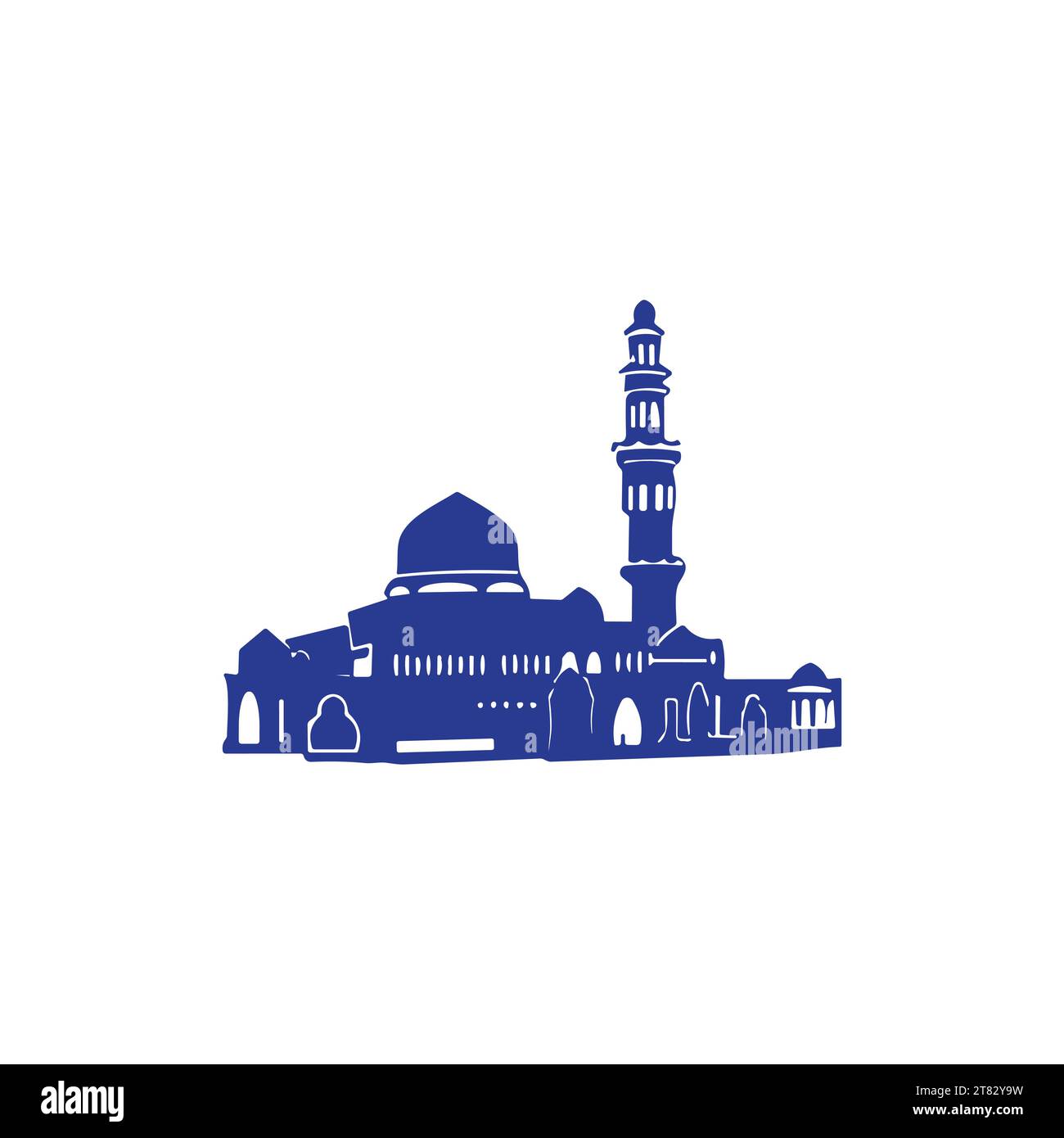 Mosque simple icon vector logo Stock Vector Images - Alamy