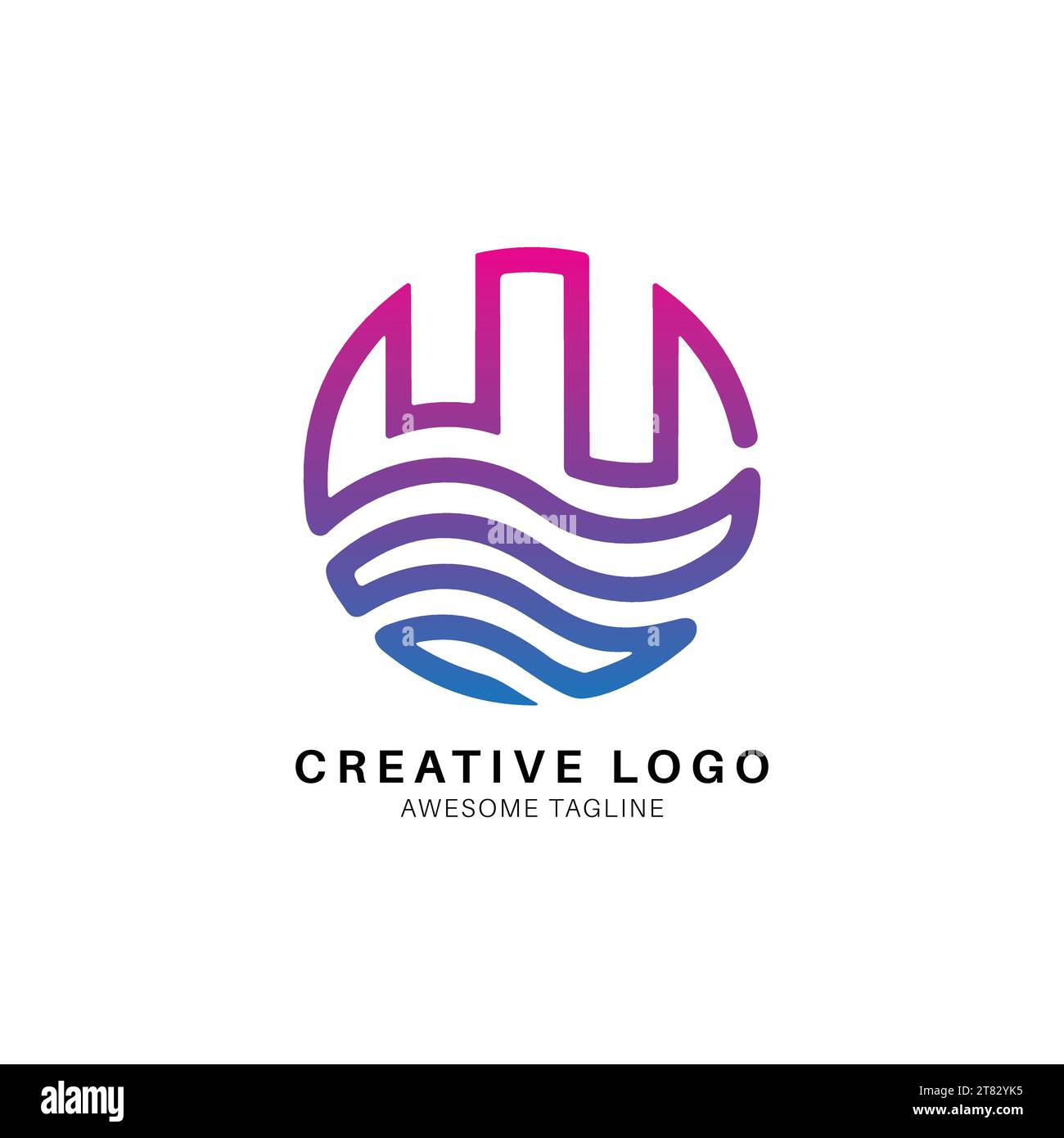 Wave shape building Stock Vector Images - Alamy