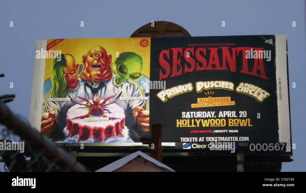 Los Angeles, California, USA 15thNovember 2023 Sessanta Billboard for ...
