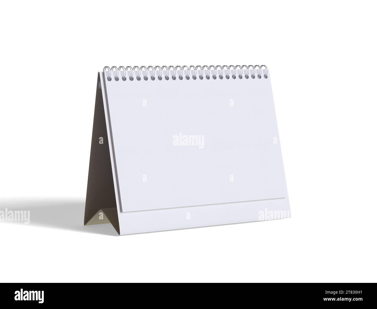 Desk calender white background and solid color for calender realistic ...