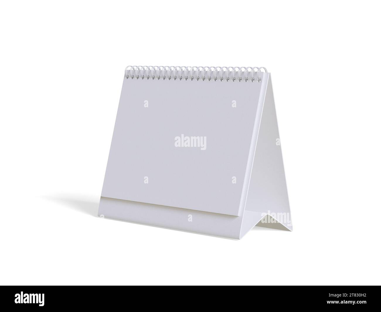 Desk calender white background and solid color for calender realistic ...