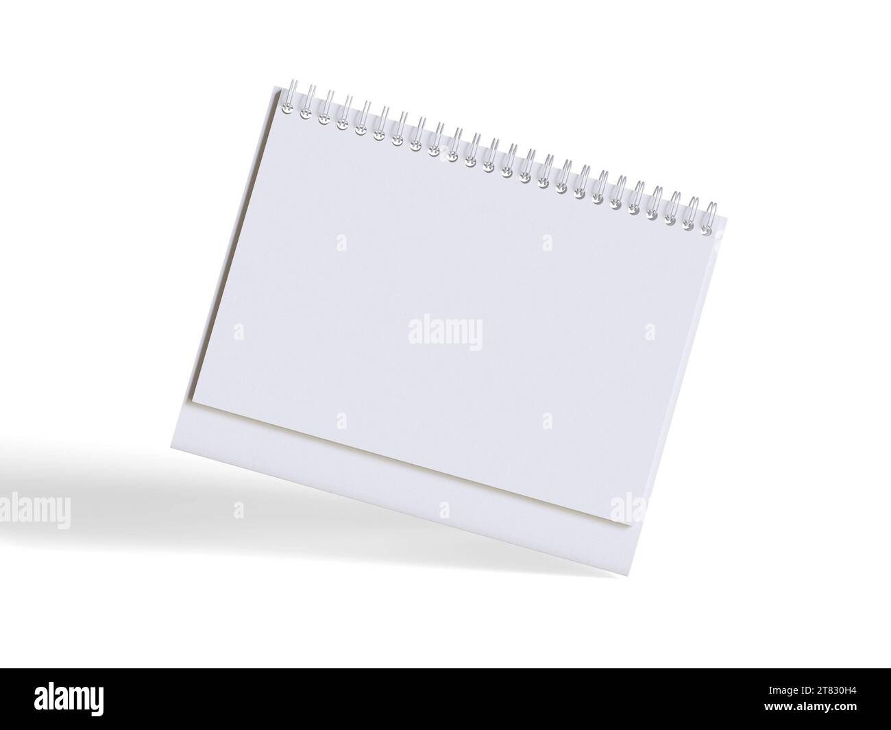 Desk calender white background and solid color for calender realistic ...