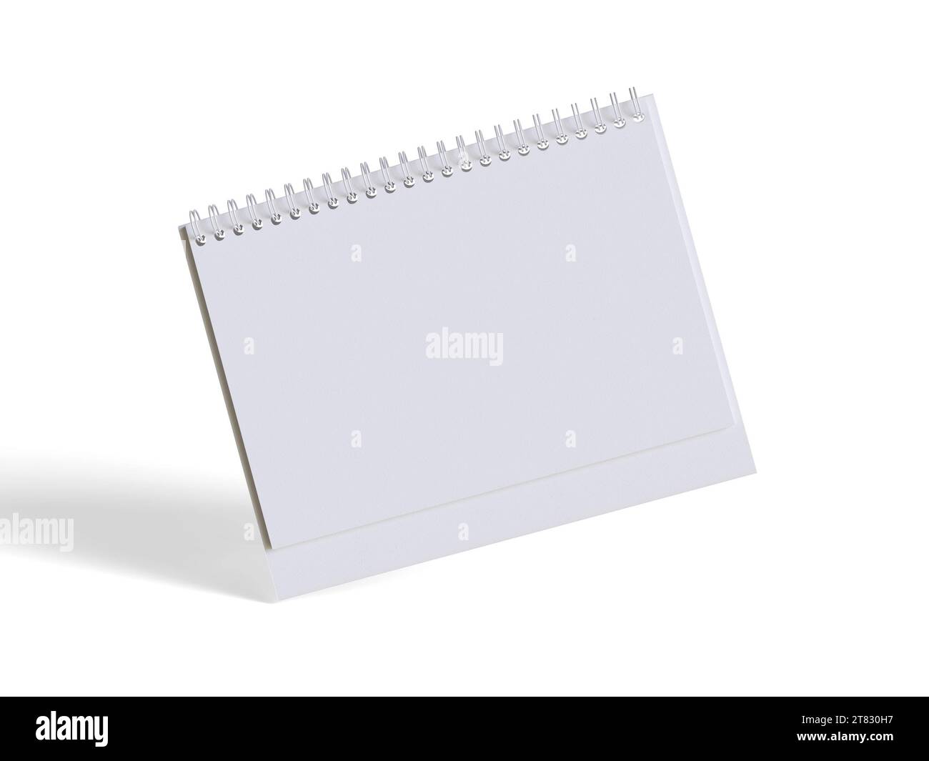 Desk calender white background and solid color for calender realistic ...