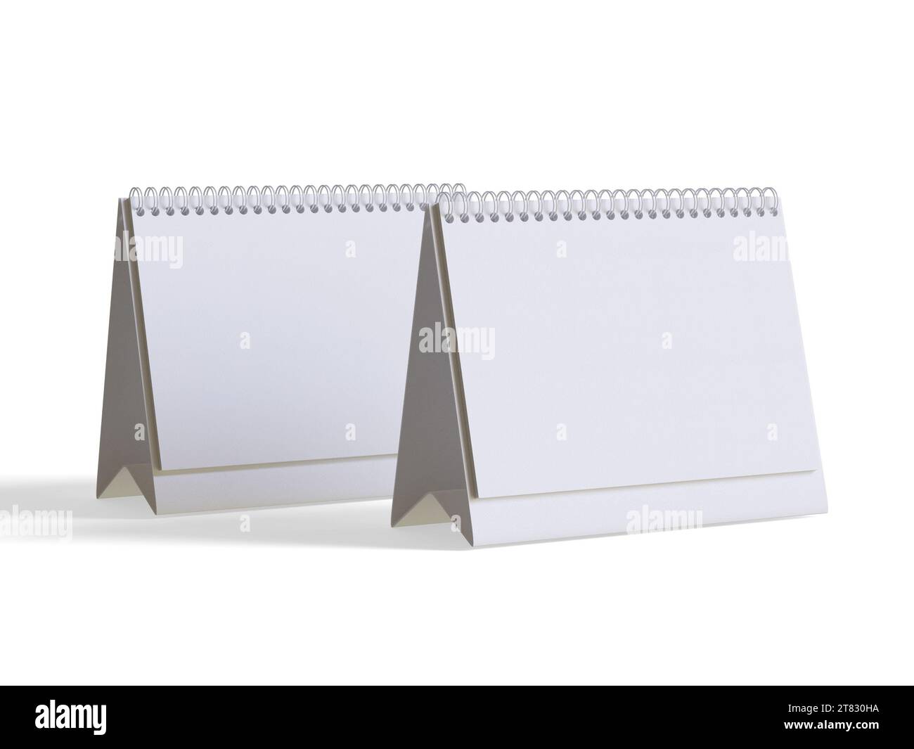 Desk calender white background and solid color for calender realistic ...