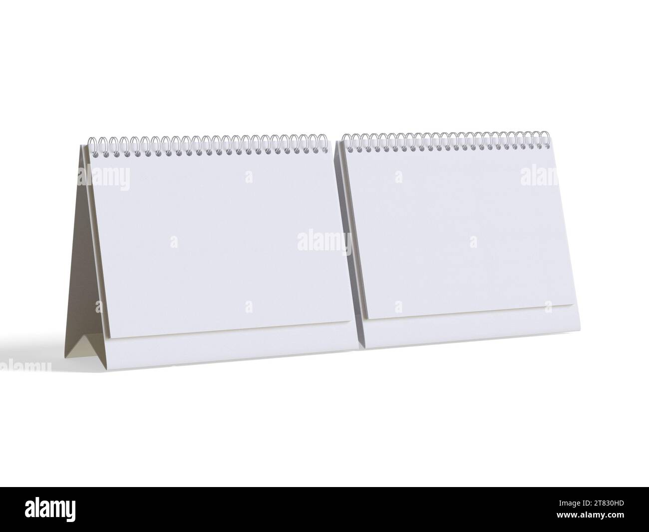Desk calender white background and solid color for calender realistic ...