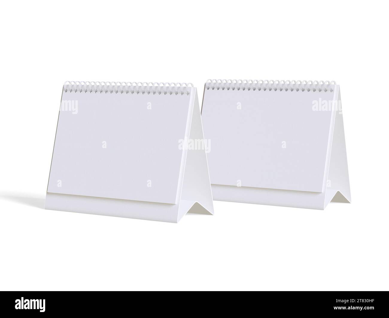 Desk calender white background and solid color for calender realistic ...