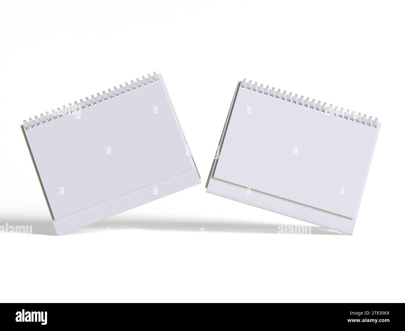 Desk calender white background and solid color for calender realistic ...