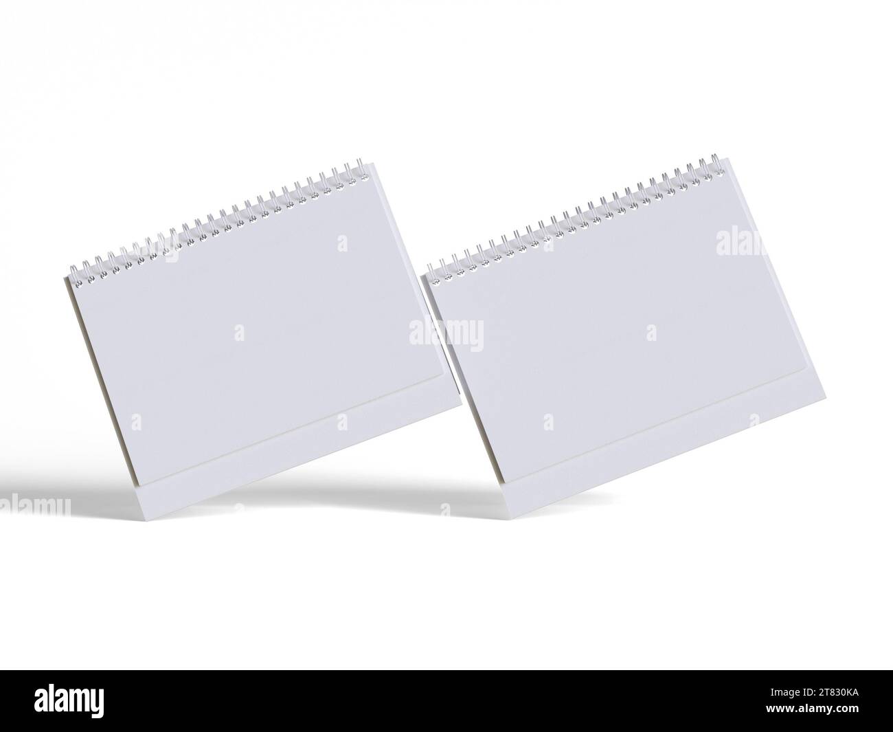 Desk calender white background and solid color for calender realistic ...