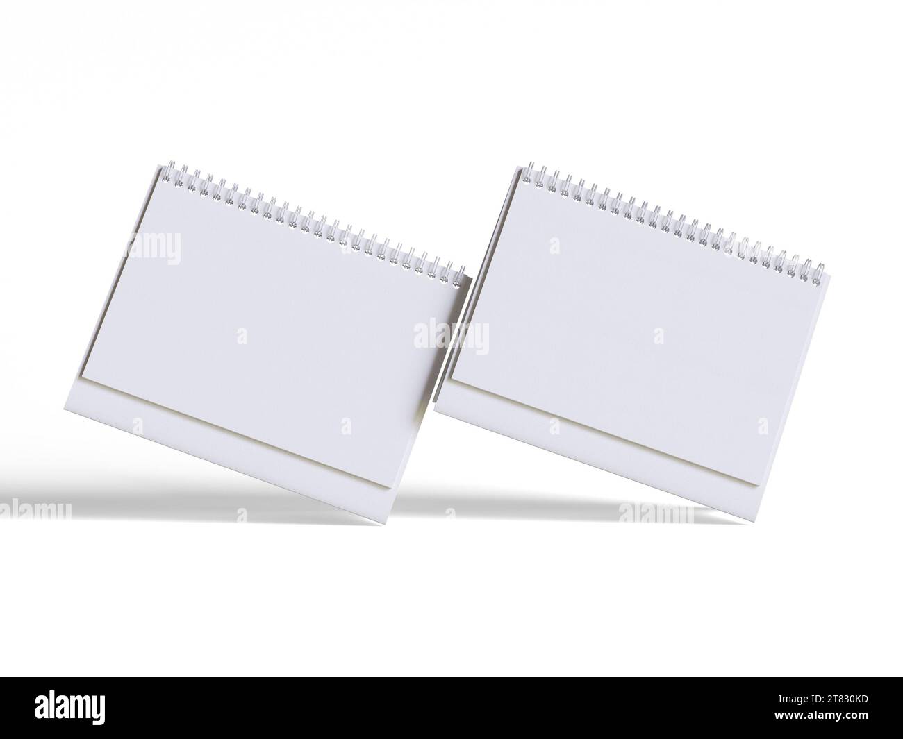 Desk calender white background and solid color for calender realistic ...