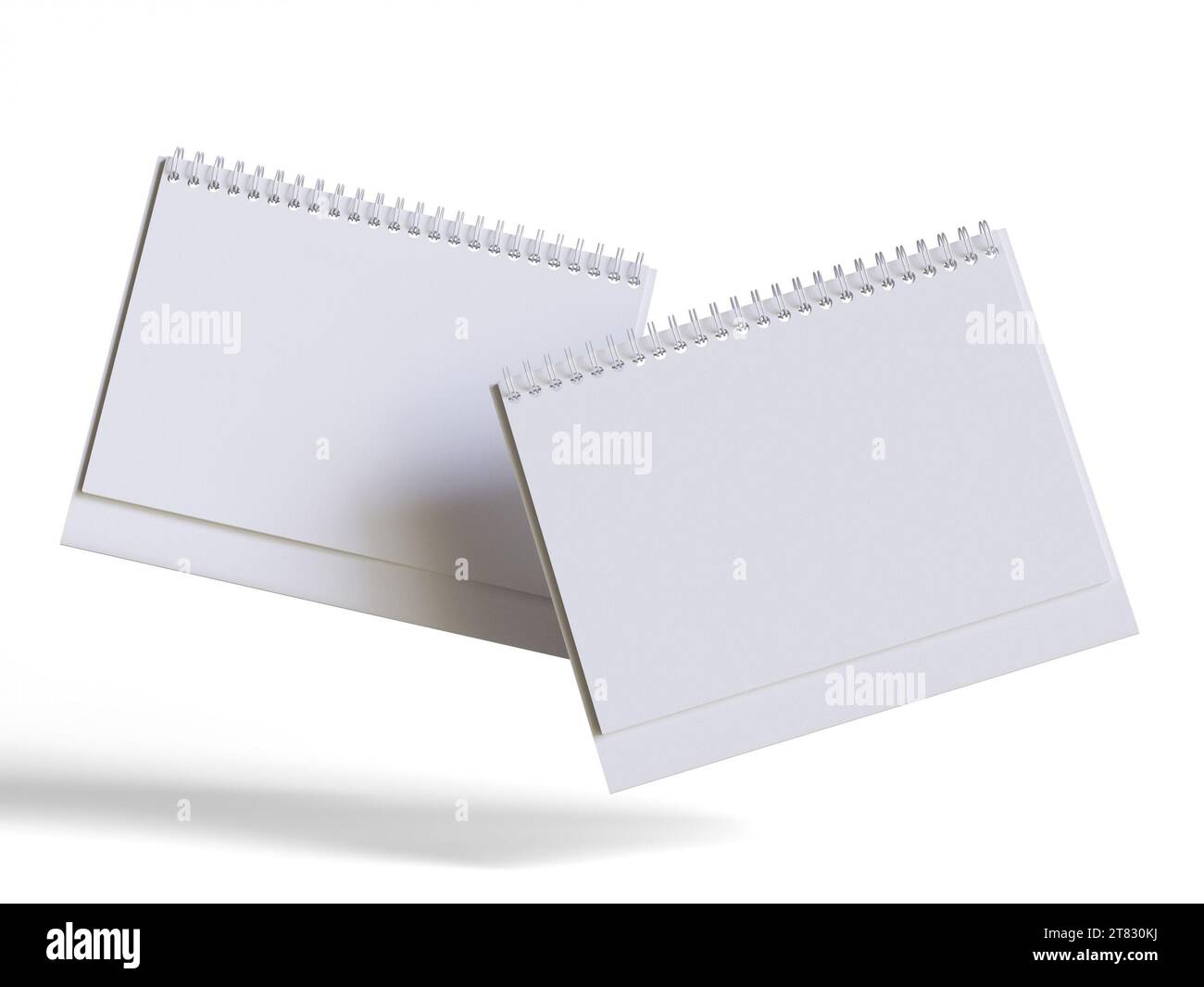 Desk calender white background and solid color for calender realistic ...
