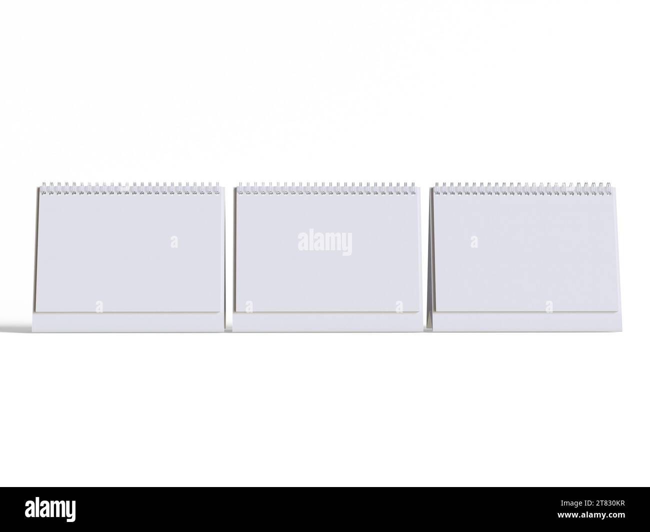 Desk calender white background and solid color for calender realistic ...