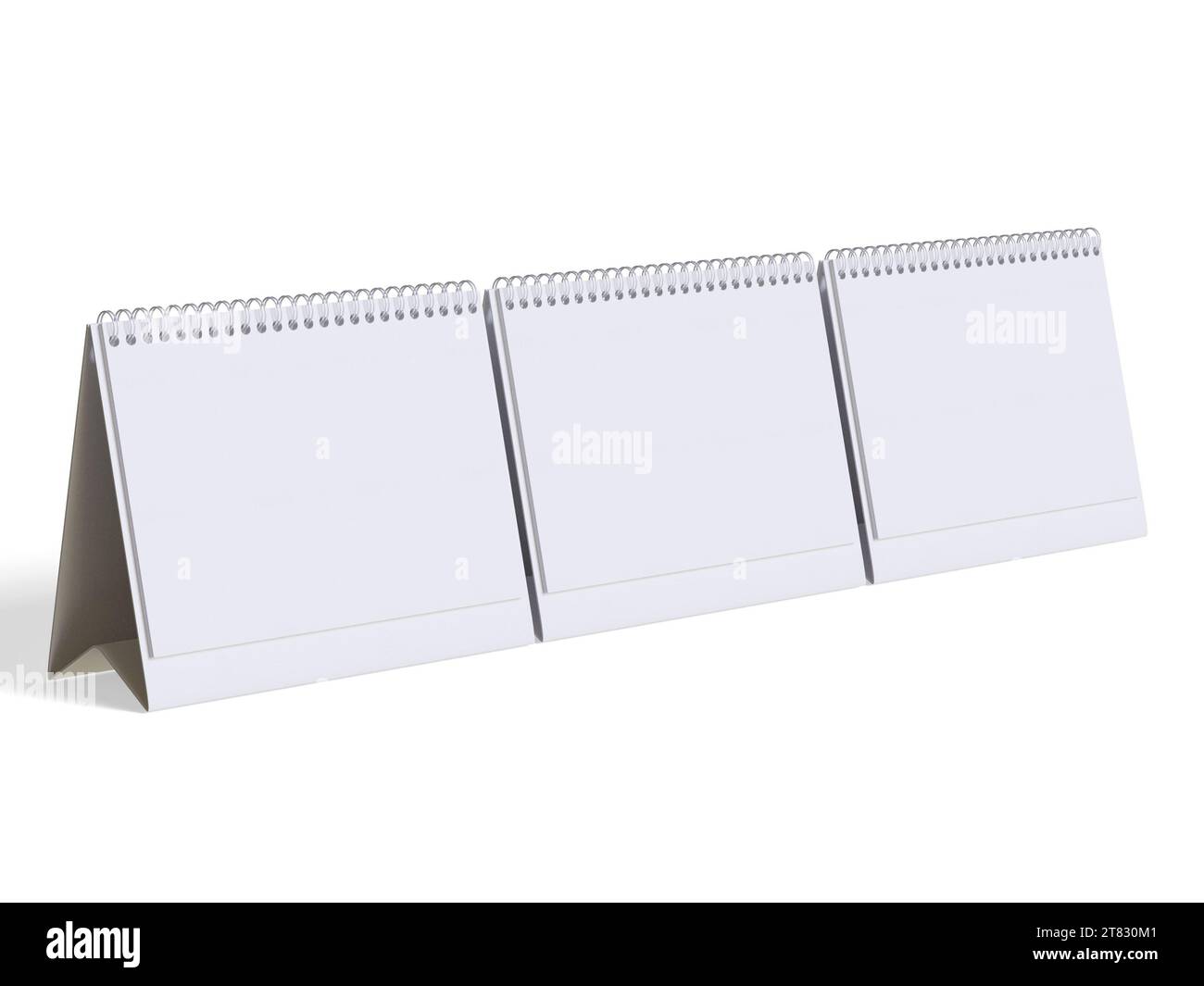 Desk calender white background and solid color for calender realistic ...