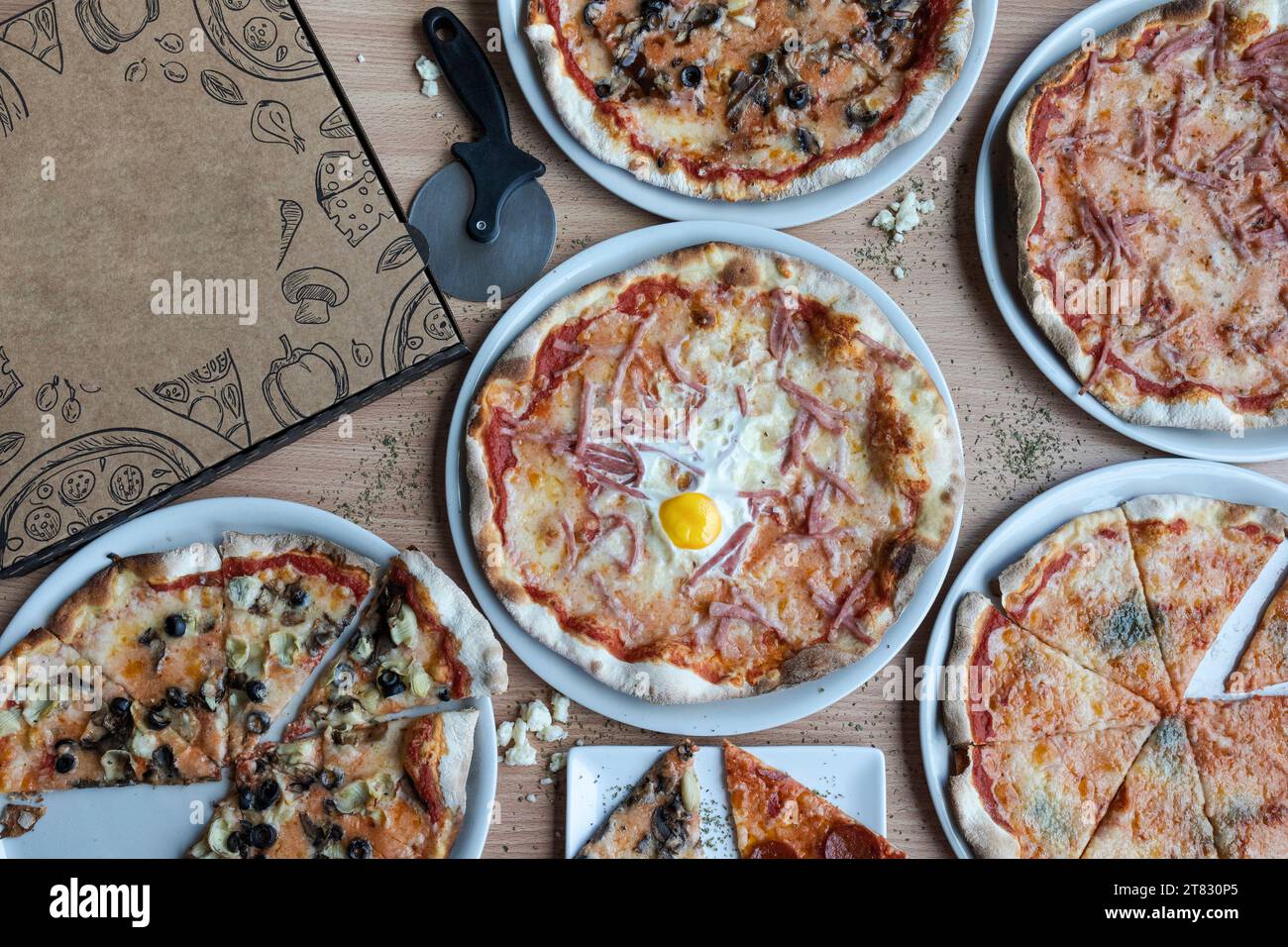 Pizzas party various hi-res stock photography and images - Alamy