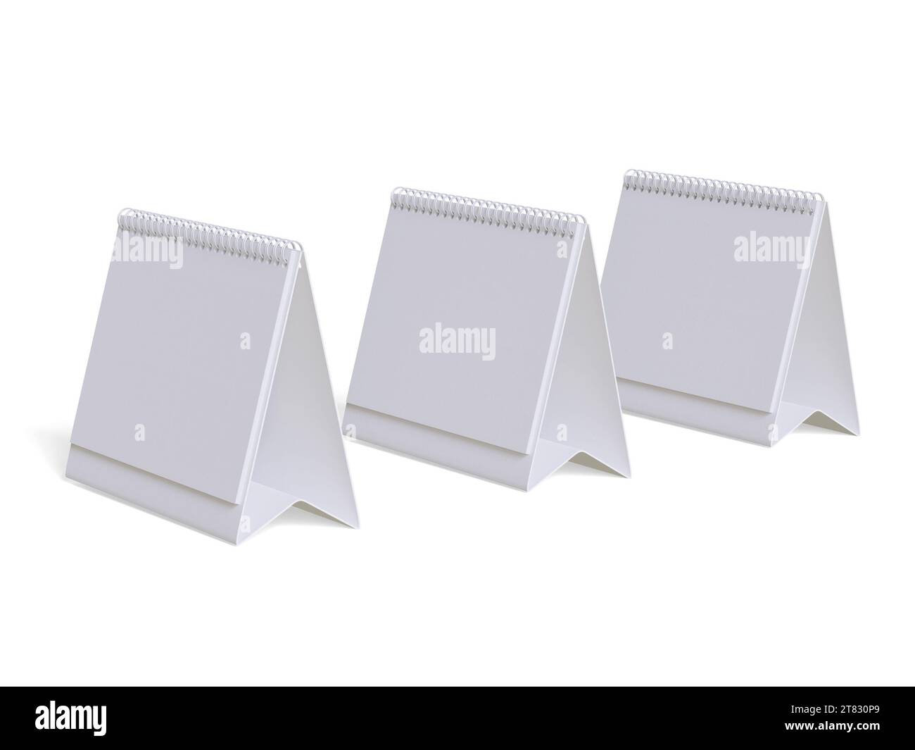 Desk calender white background and solid color for calender realistic ...