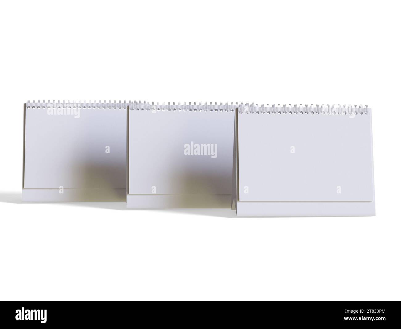 Desk calender white background and solid color for calender realistic ...
