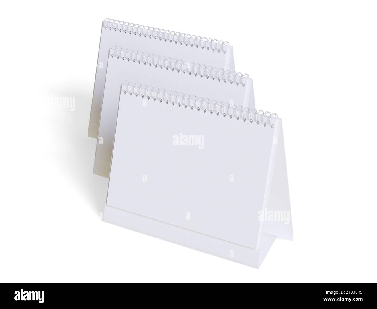 Desk calender white background and solid color for calender realistic ...