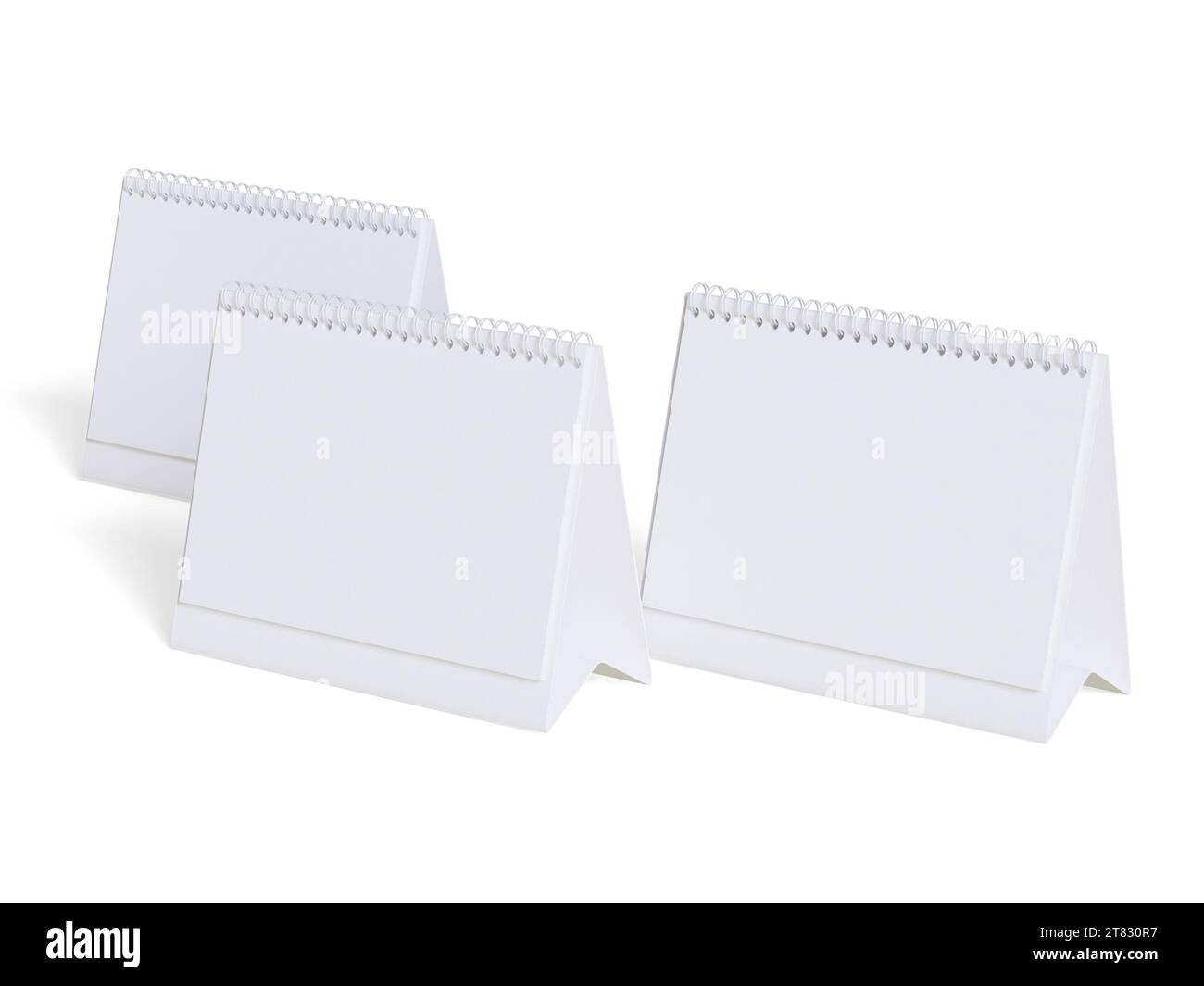Desk calender white background and solid color for calender realistic ...