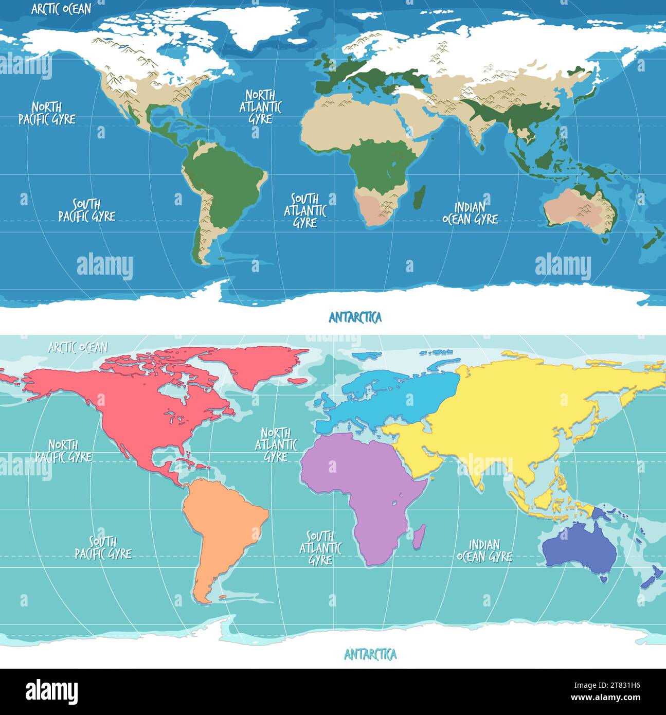 Political map world boundaries hi-res stock photography and images - Alamy