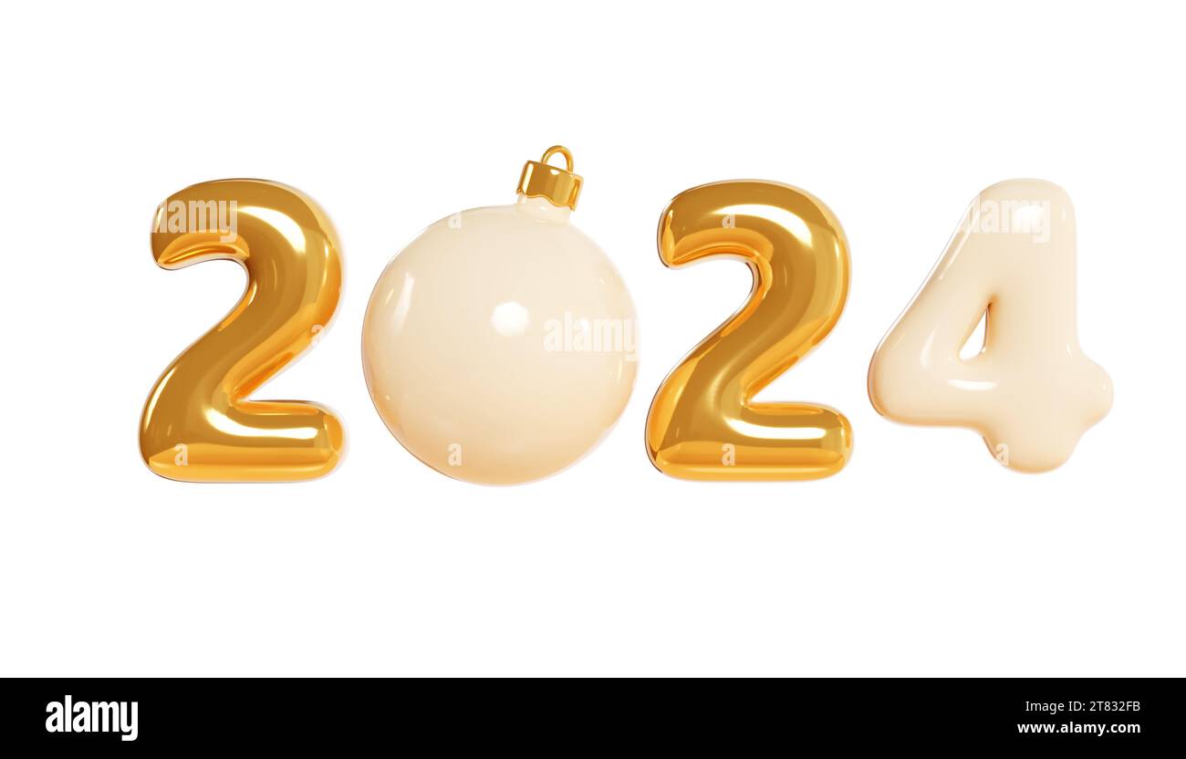 2024 inflatable balloon text hi-res stock photography and images - Alamy