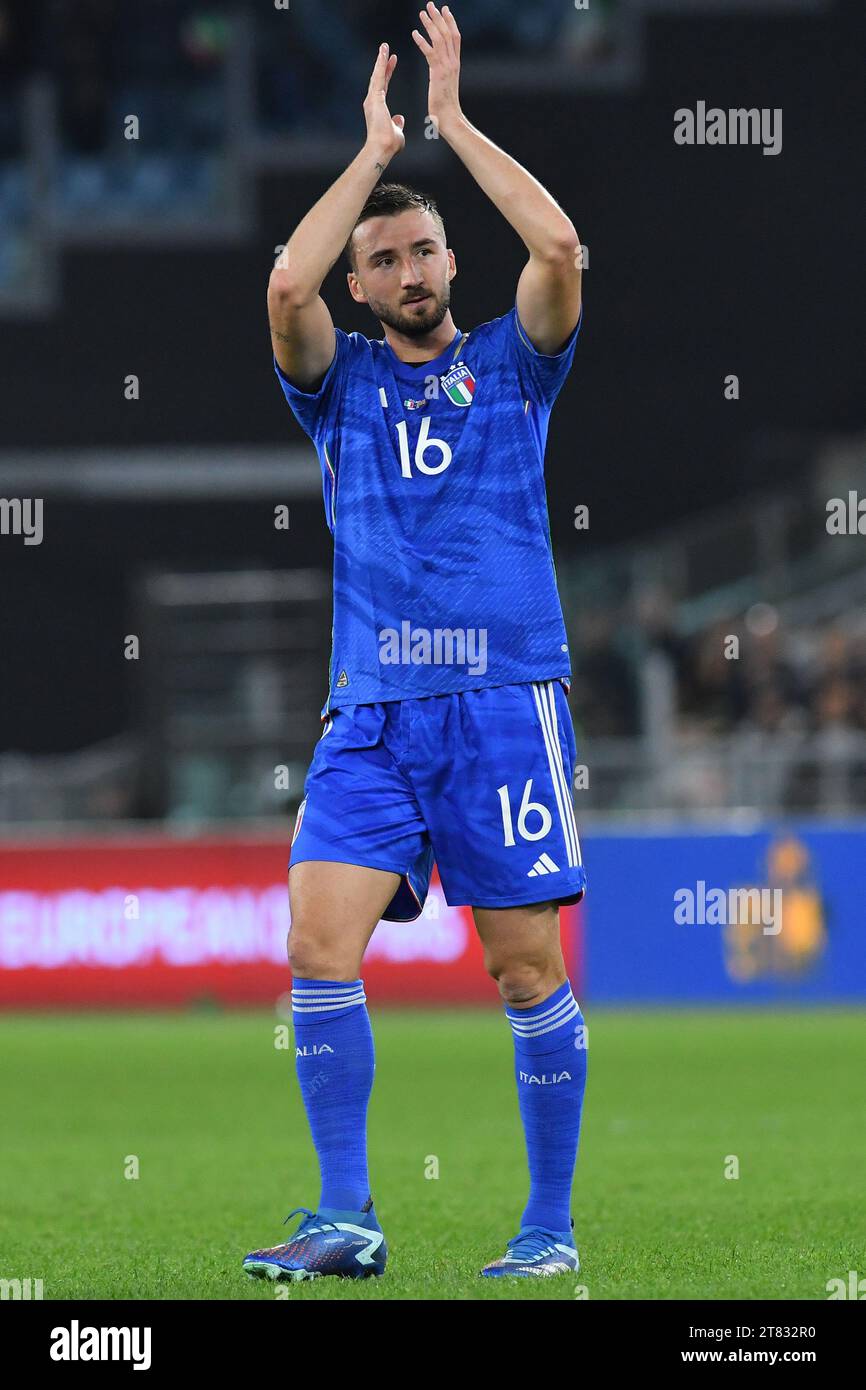Bryan Cristante of Italy during football match Euro 2024 qualifying ...